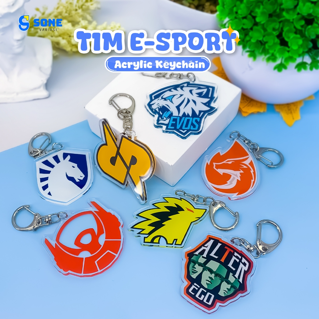 Jual Gantungan Kunci Akrilik Tim E-Sport - Keychain EVOS Team Liquid ...