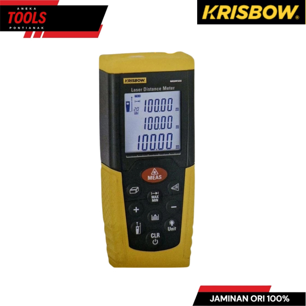 Jual Krisbow Meteran Laser Digital Compact 100 Mtr | Shopee Indonesia