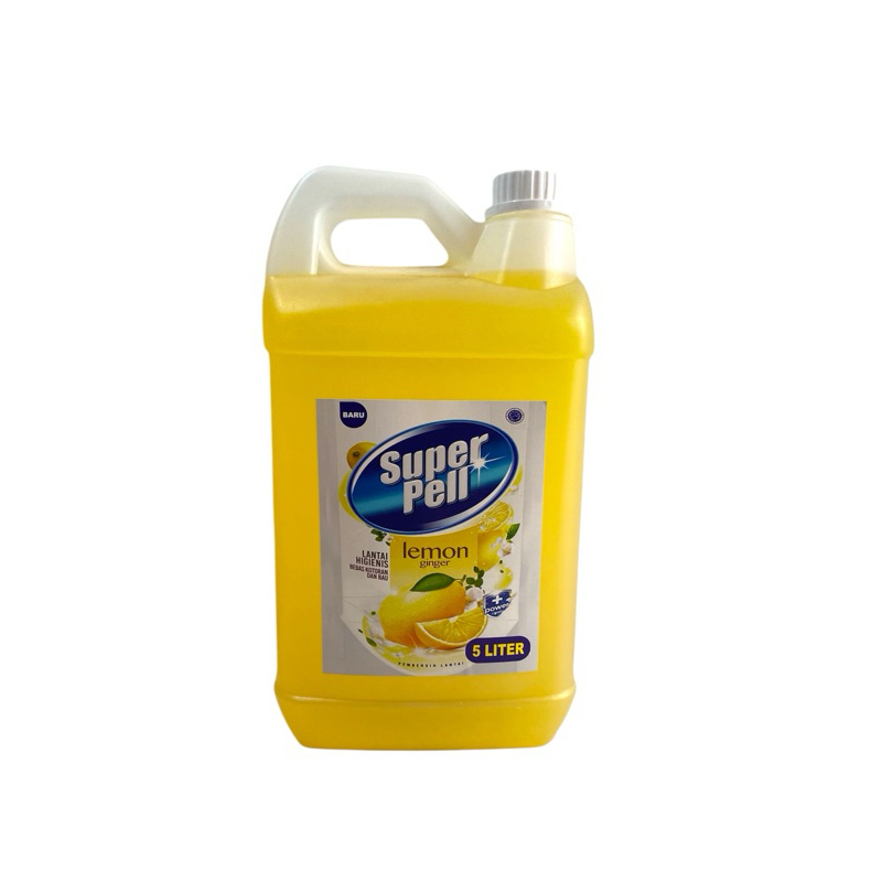 Jual Superpell Pembersih Lantai Lemon 5 Liter / Cairan Pembersih Lantai ...