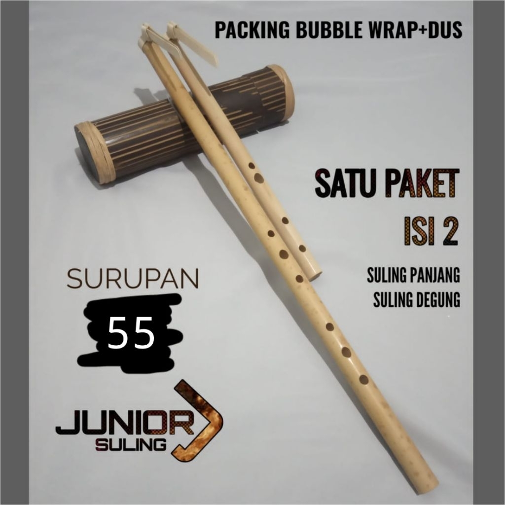 Jual Suling ukuran 55 paket isi 2(Suling panjang+Degung) | Shopee Indonesia