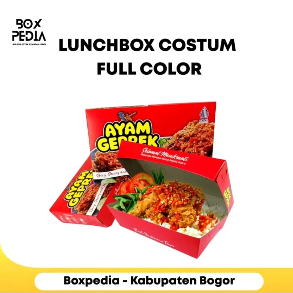 Jual Lunchbox Custom Premium Bahan Duplek Laminasi - Minimal Order 1000 ...