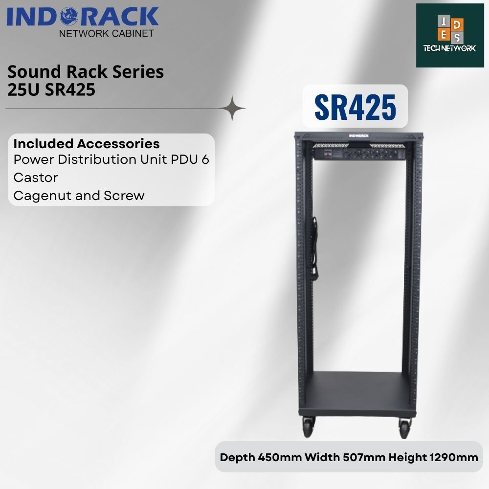 Jual Rack Server Indorack Sound Rack SR425 25U Depth 450mm | Shopee ...