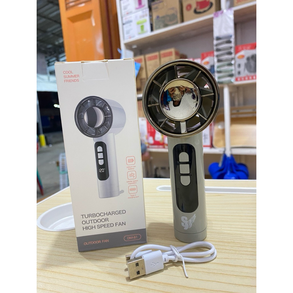 Jual KIPAS DM-81 Portable mini 120 speed / Kipas genggam viral turbo ...