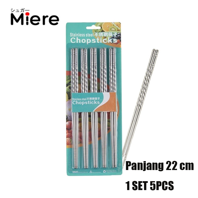 Jual Sumpit Premium Chopstick Set Sumpit korea Tahan Suhu Tinggi Tidak ...