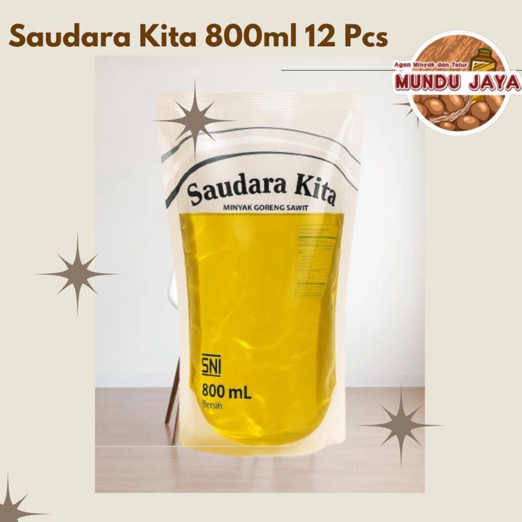 Jual Minyak goreng 800ml saudara kita per karton isi 12 pcs | Shopee ...