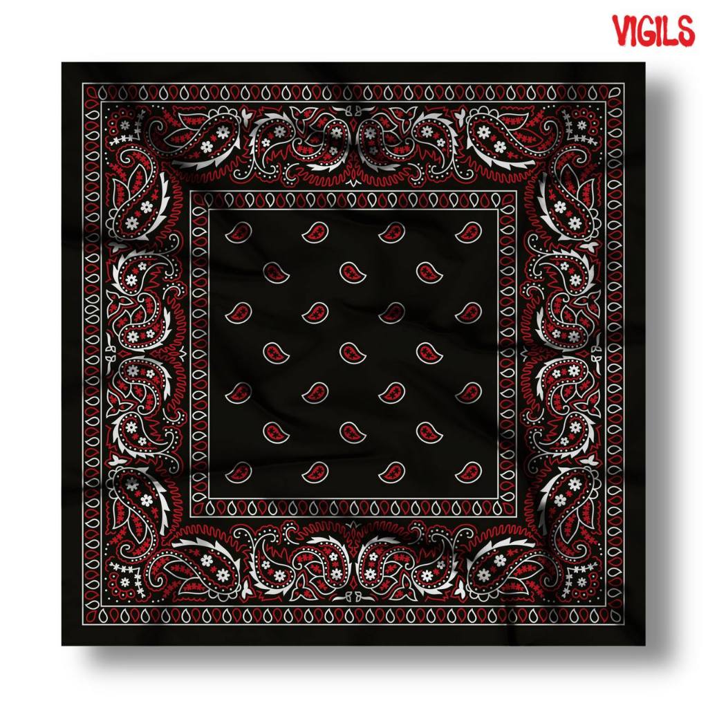 Jual BANDANA SLAYER SCRAF MOTIF OLD SCHOOL PAISLEY 50x50 cm | BAHAN ...