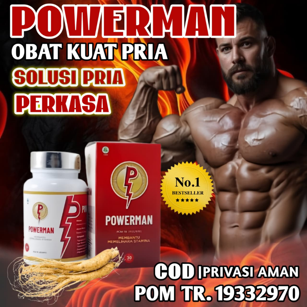 Jual POWERMAN 0bat kuat Herbal Pria tahan lama Original 100% Obat Kuat kapsul Stamina Pria ...