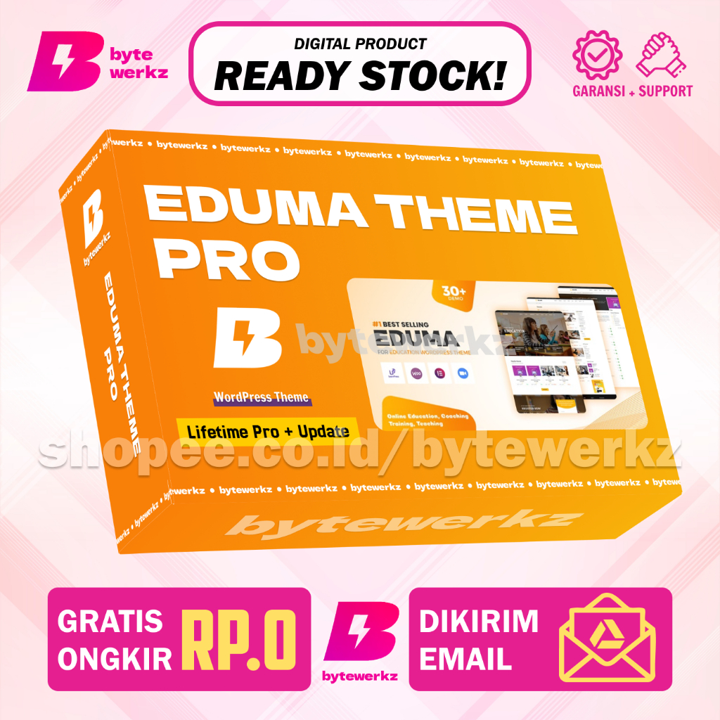 Jual EDUMA WP THEME - THEME WORDPRESS PREMIUM LIFETIME + UPDATE | Shopee Indonesia
