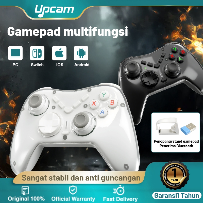 Jual UPCAM Gamepad Wireless Controller Bluetooth Joystick Stik Stick Dual Shock Untuk PC/PS3/TV ...