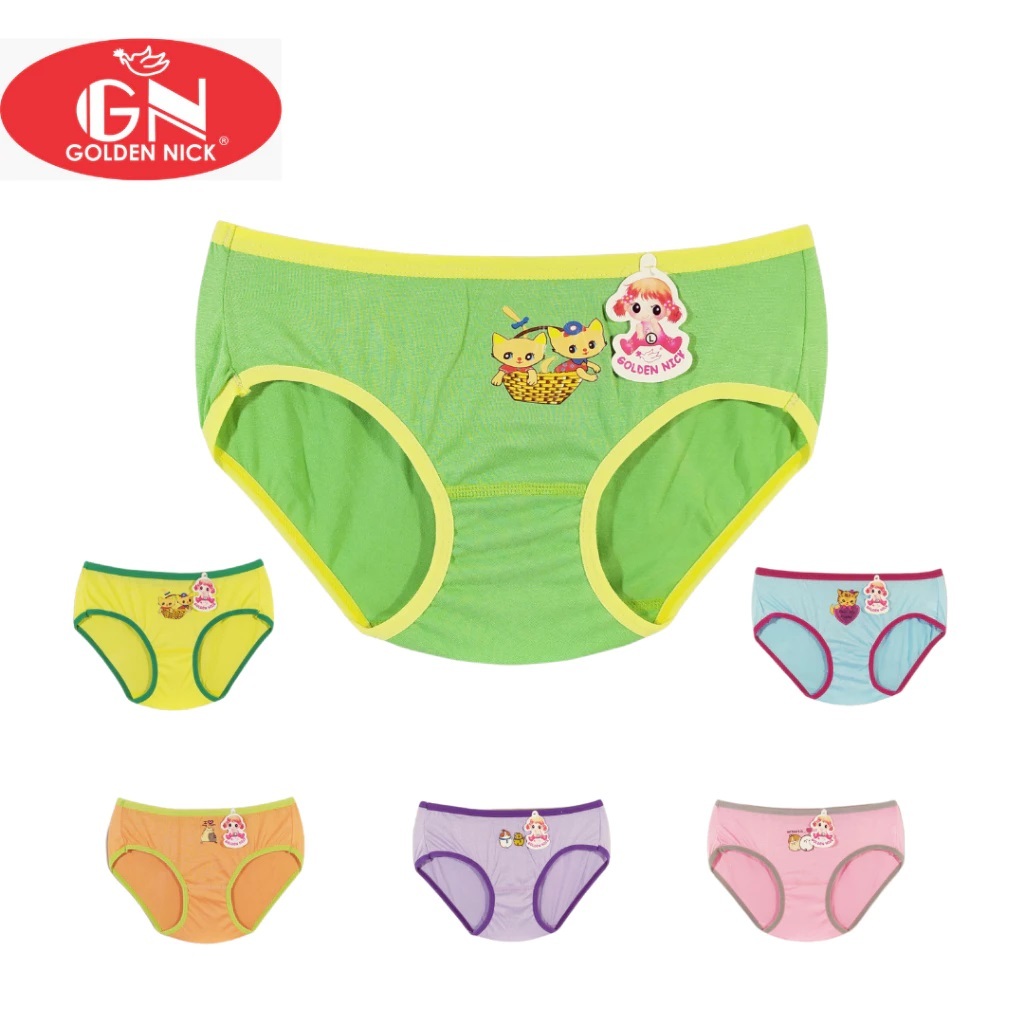 Jual ( 12pc ) CD Golden Nick 060 | Celana Dalam Anak Perempuan List ...