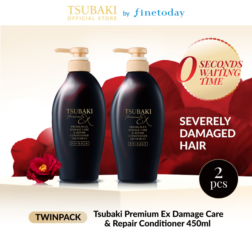 Jual [TWINPACK] TSUBAKI Premium Ex Damage Care & Repair Conditioner 450ml | Shopee Indonesia
