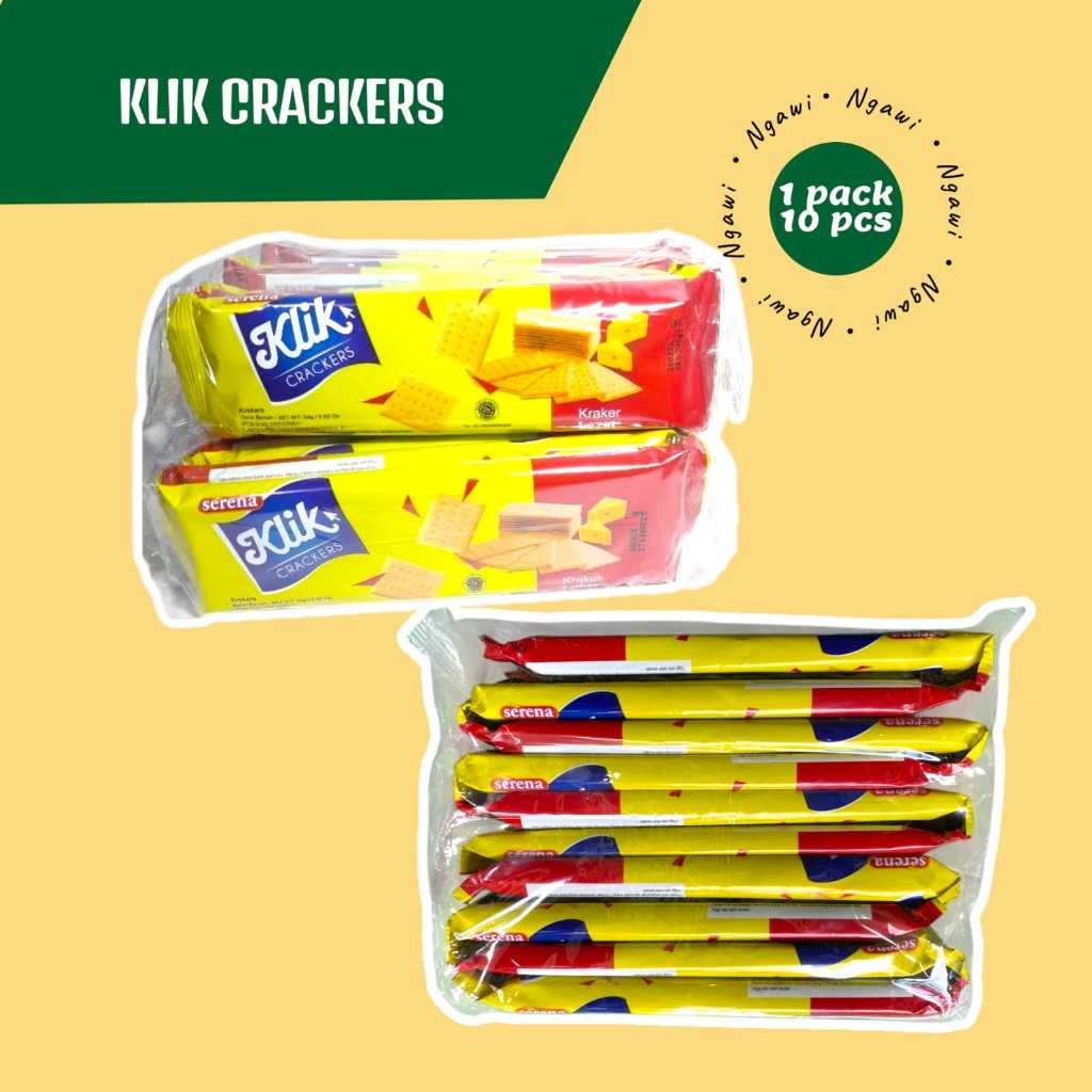 Jual SNACK SERENA KLIK CRACKERS 1 PACK ISI 10 | Shopee Indonesia