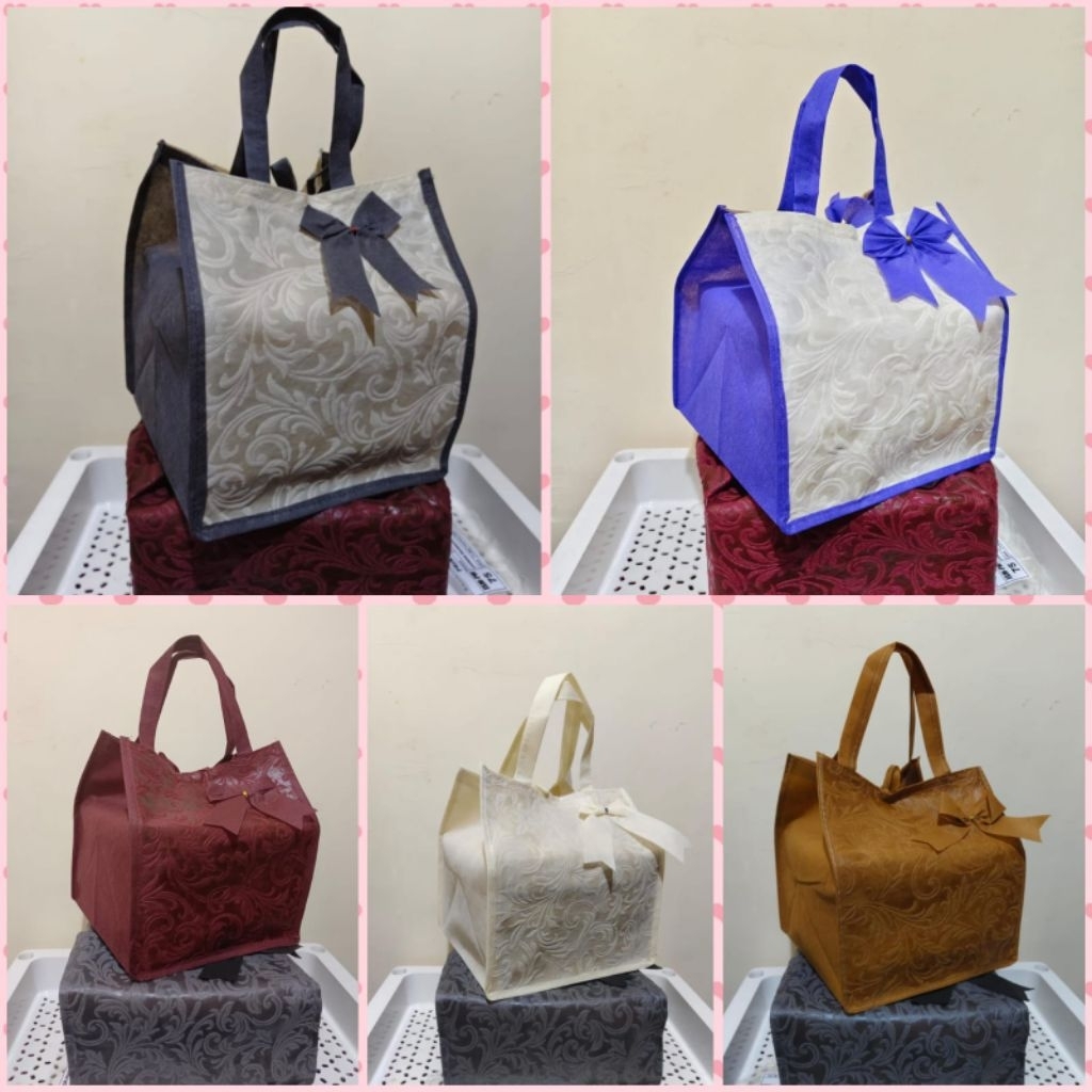 Jual TAS HAJATAN SPUNBOND PITA EMBOS NEW UKURAN 20 X 20.TAS BOX NASI ...