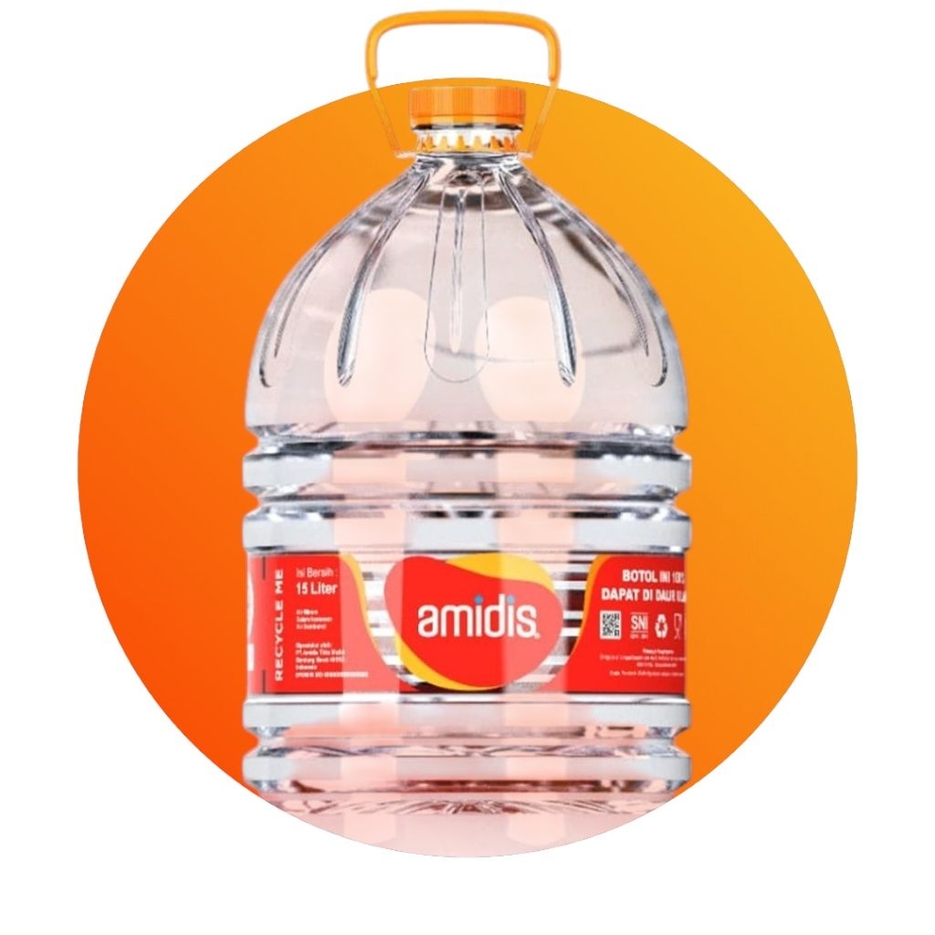 Jual Amidis Galon 15L air murni destilasi 110° | Shopee Indonesia