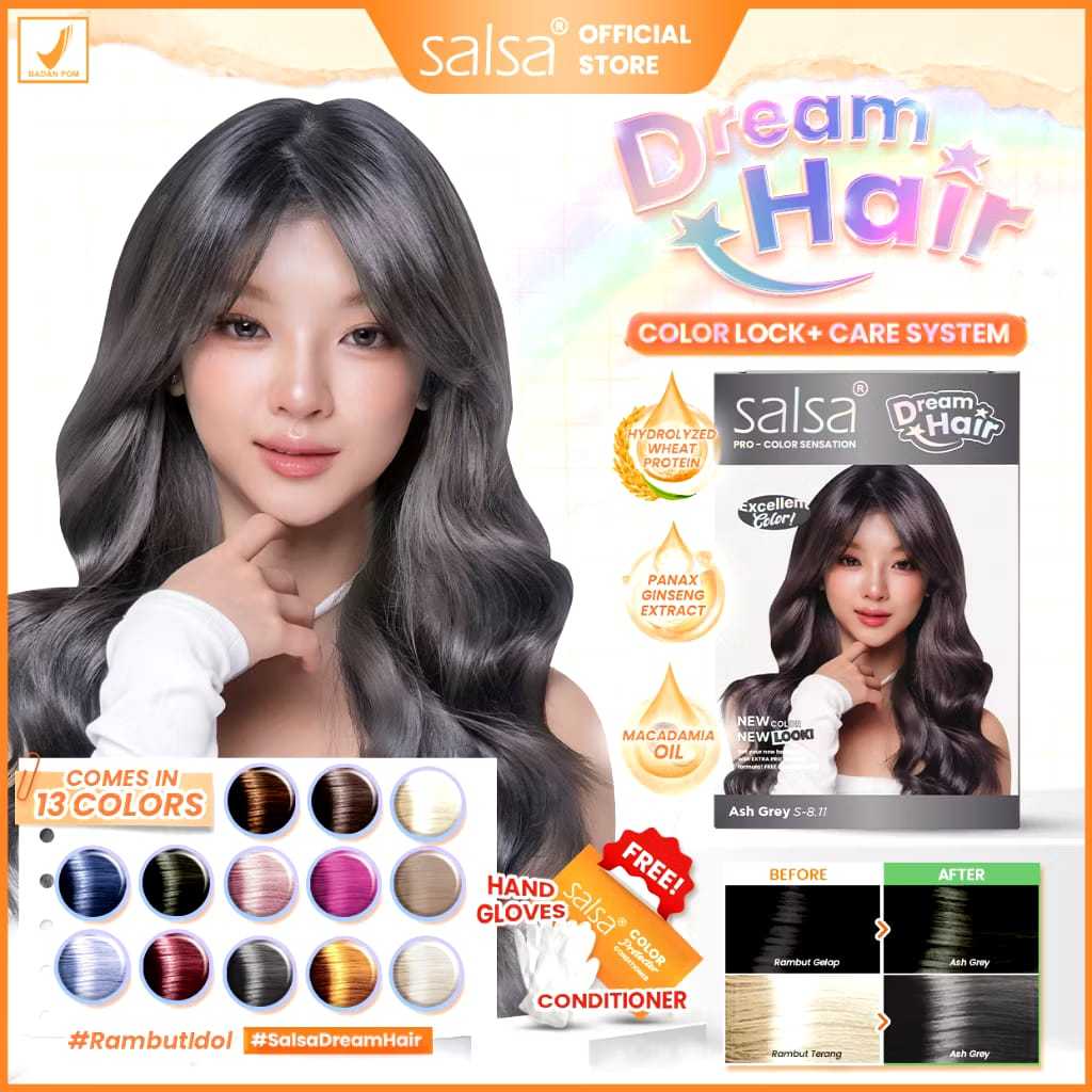 Jual SALSA Pro Color Sensation Hair Color / Salsa Hair Color | Shopee ...
