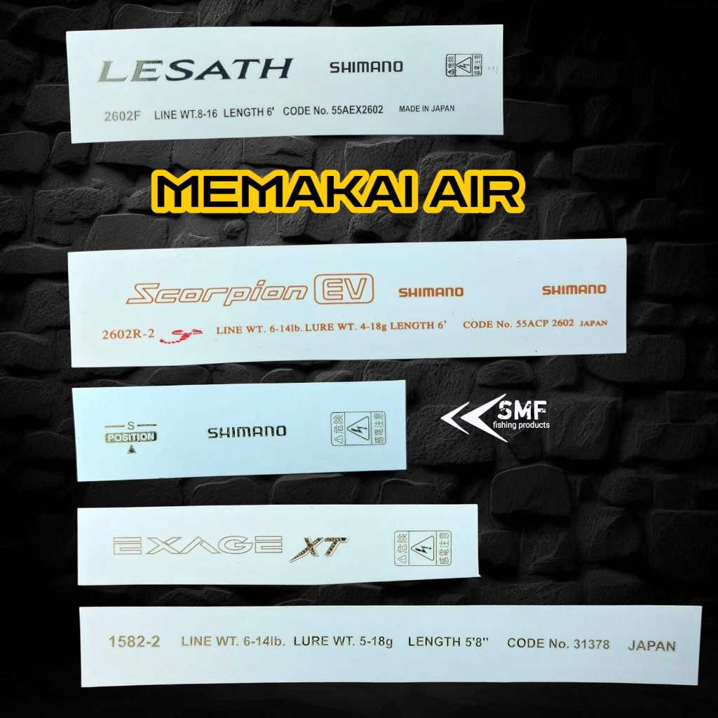 Jual Decal Sticker Joran / Decal Sticker Joran Metode Terbaru | Shopee ...
