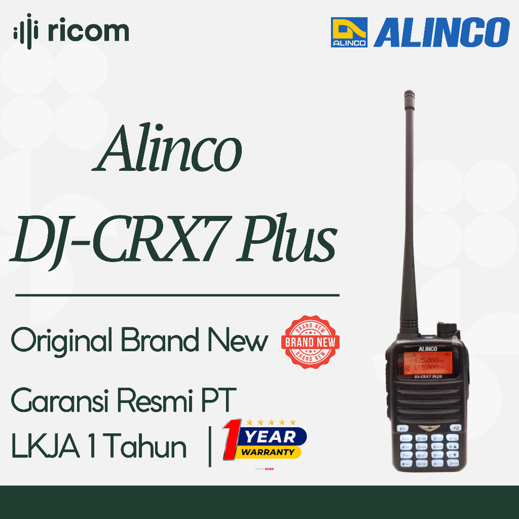 Jual Alinco DJ-CRX7 Plus – HT Handy Talky Dualband VHF & UHF Type C ...
