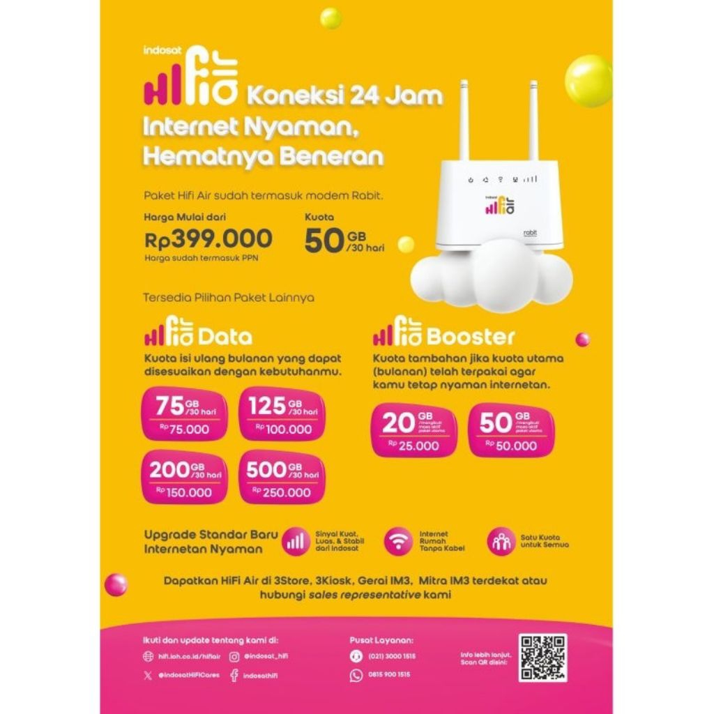 Jual HIFI Router Wifi Bonus sim card Tri 50GB merk Advan | Shopee Indonesia