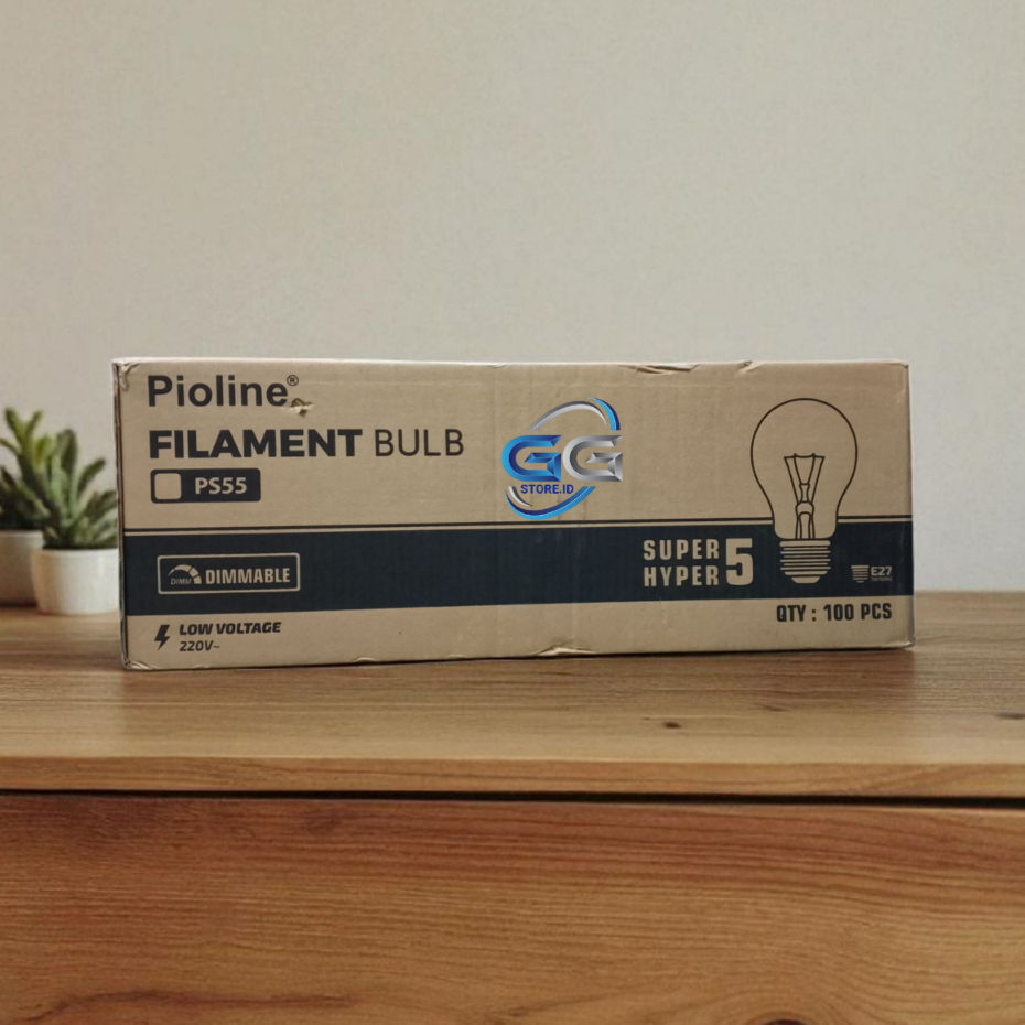 Jual Paket 1 DUS PIOLINE Lampu Pijar Filament / 1 Karton Isi 100 Pcs ...