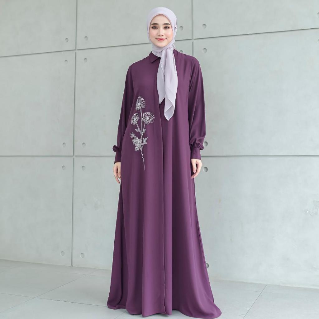 Jual Aisyalina Id Kaluna Dress Series Tanpa Hijab Bahan Haniya Gamis ...