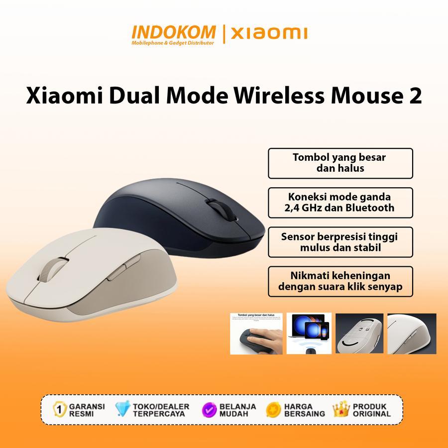 Jual Xiaomi Dual Mode Wireless Mouse 2 - Precise 1200 DPI Sensor - 2 ...
