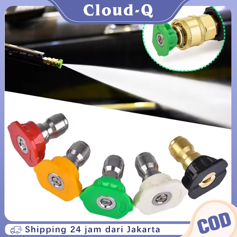 Jual 5Pcs Nozzle High Pressure/1/4" Tekanan Tinggi Quick Connect Spray ...