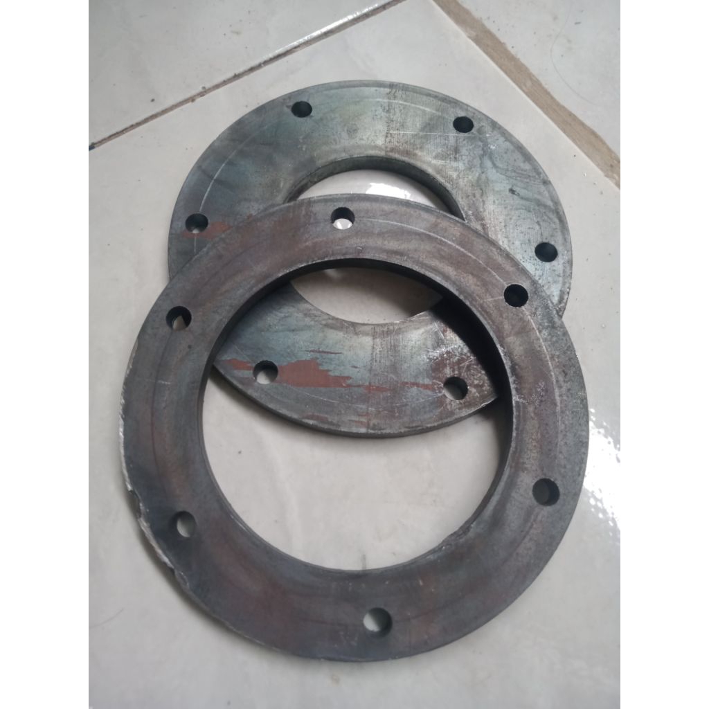 Jual plat bulat diameter 148mm lubang tengah 100mm dan 70mm tebal 8mm ...
