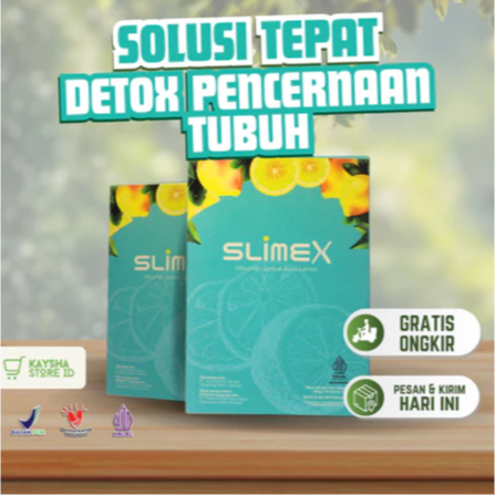 Jual SLIMEX | Minuman Serbuk Rasa Lemon Menjaga Fungsi Usus Pencernaan ...