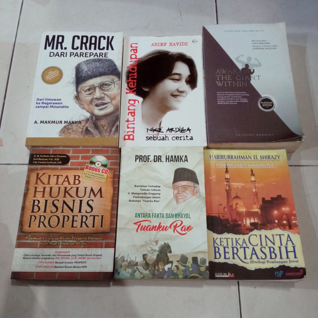 Jual (ORIGINAL) OBRAL BUKU REJECT / BUKU DAMAGE / BACAAN MOTIVASI / NOVEL / BISNIS | Shopee ...