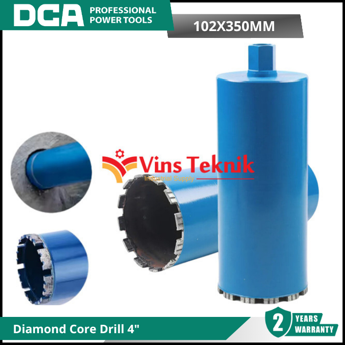 Jual Core Drill Mata Koring Mata Coring Bor Beton 4" DCA 102X350MM ...