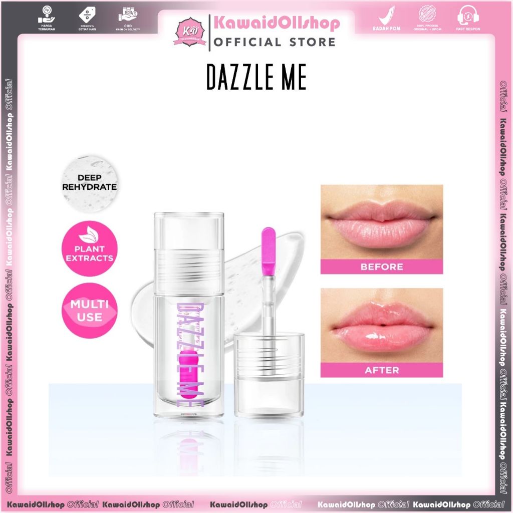 Jual DAZZLE ME 24/7 Wonderfullip Serum | BPOM lip serum balm sleeping mask bibir moisturizing ...