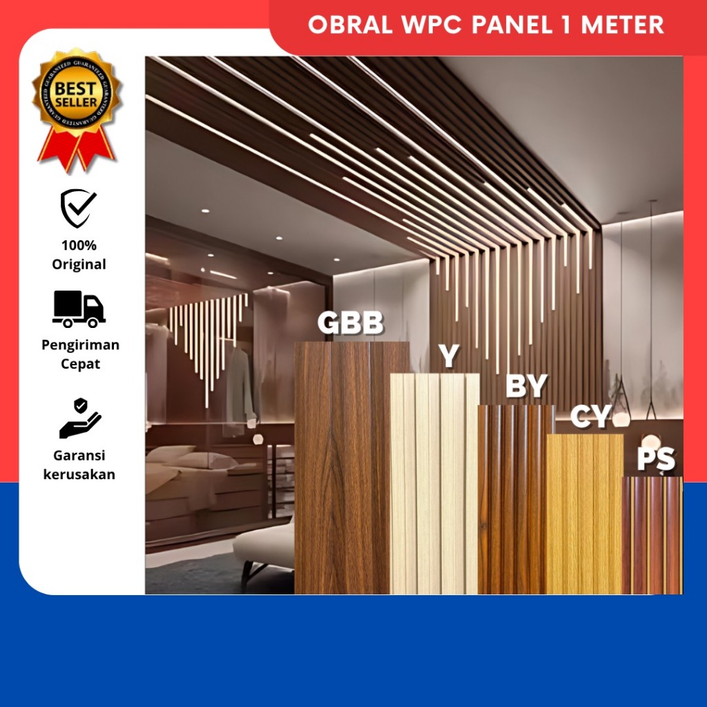 Jual OBRAL WPC PANEL (PREMIUM) Panjang 1 Meter / Wpc Panel Terlengkap ...