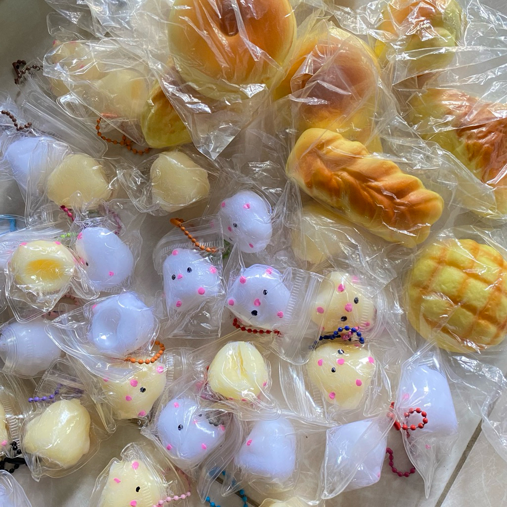 Jual Squishy Ayam Bulu dan Squishy Bread Roti | Shopee Indonesia