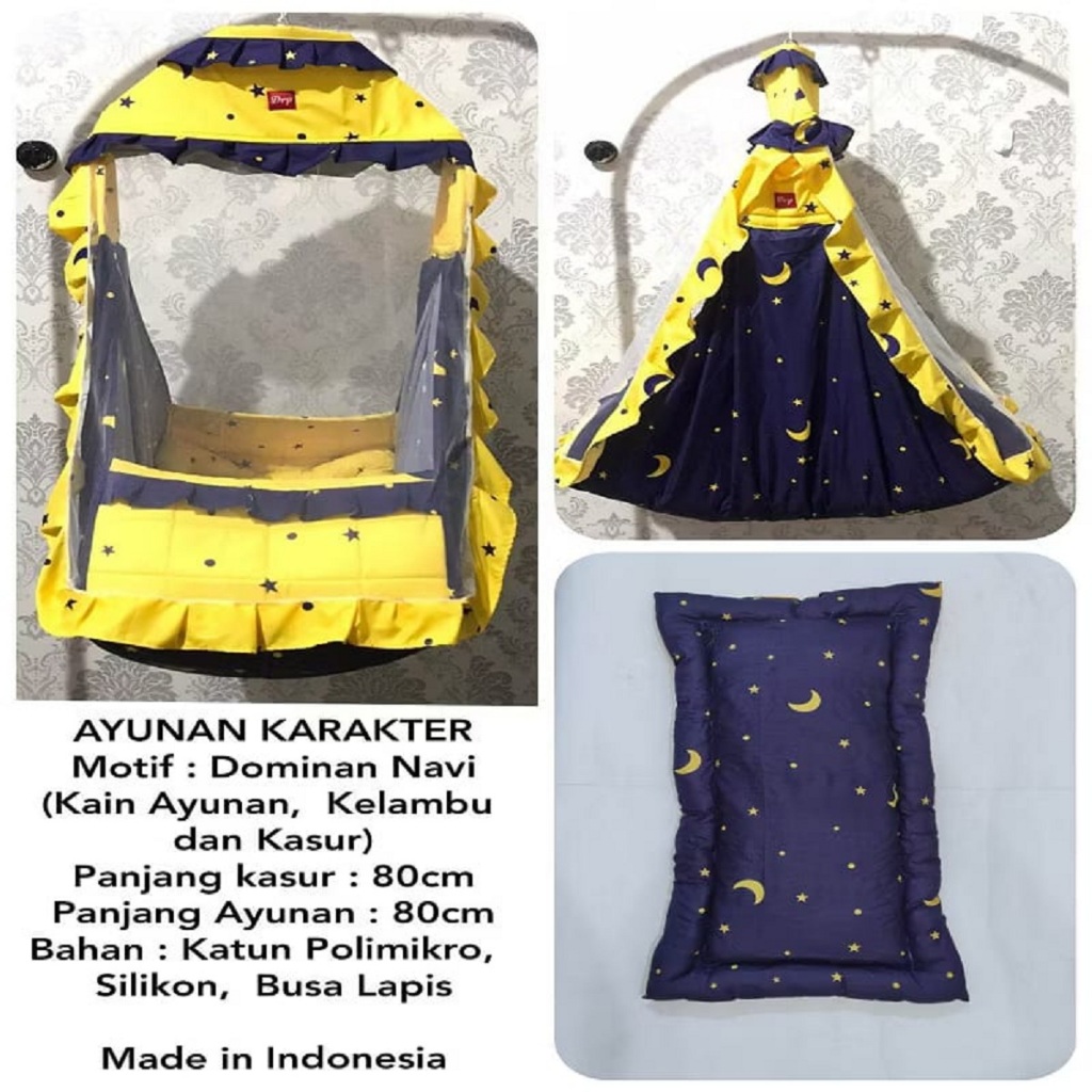 Jual Ayunan Bayi Kelambu Gantung Paket set Kain+kelambu+kasur+Besi ...