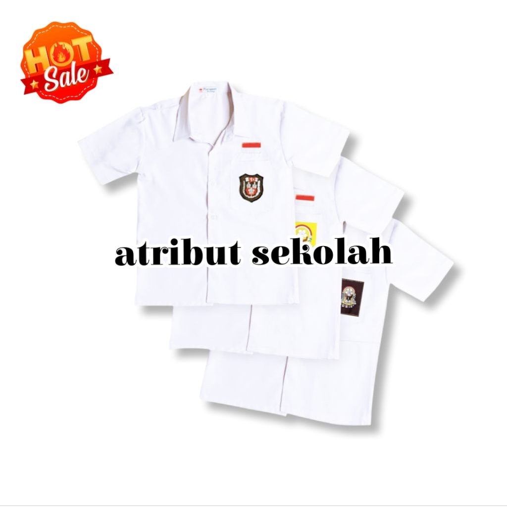 Jual Baju Seragam Putih Sd Lengan Pendek & Panjang,Katun Oxford By ...