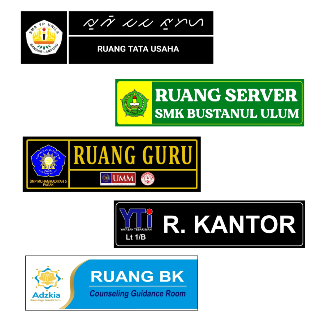 Jual Sign Board Acrylic Sign Label Acrylic Papan Nama Ruangan Free ...