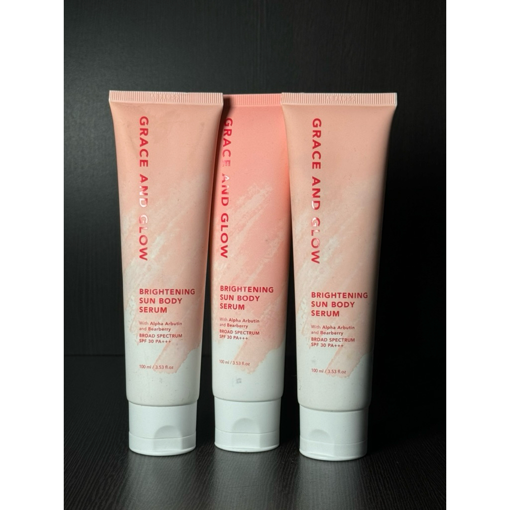 Jual NEW ORI Grace and Glow Brightening Sun Body Serum Hand Body Lotion ...