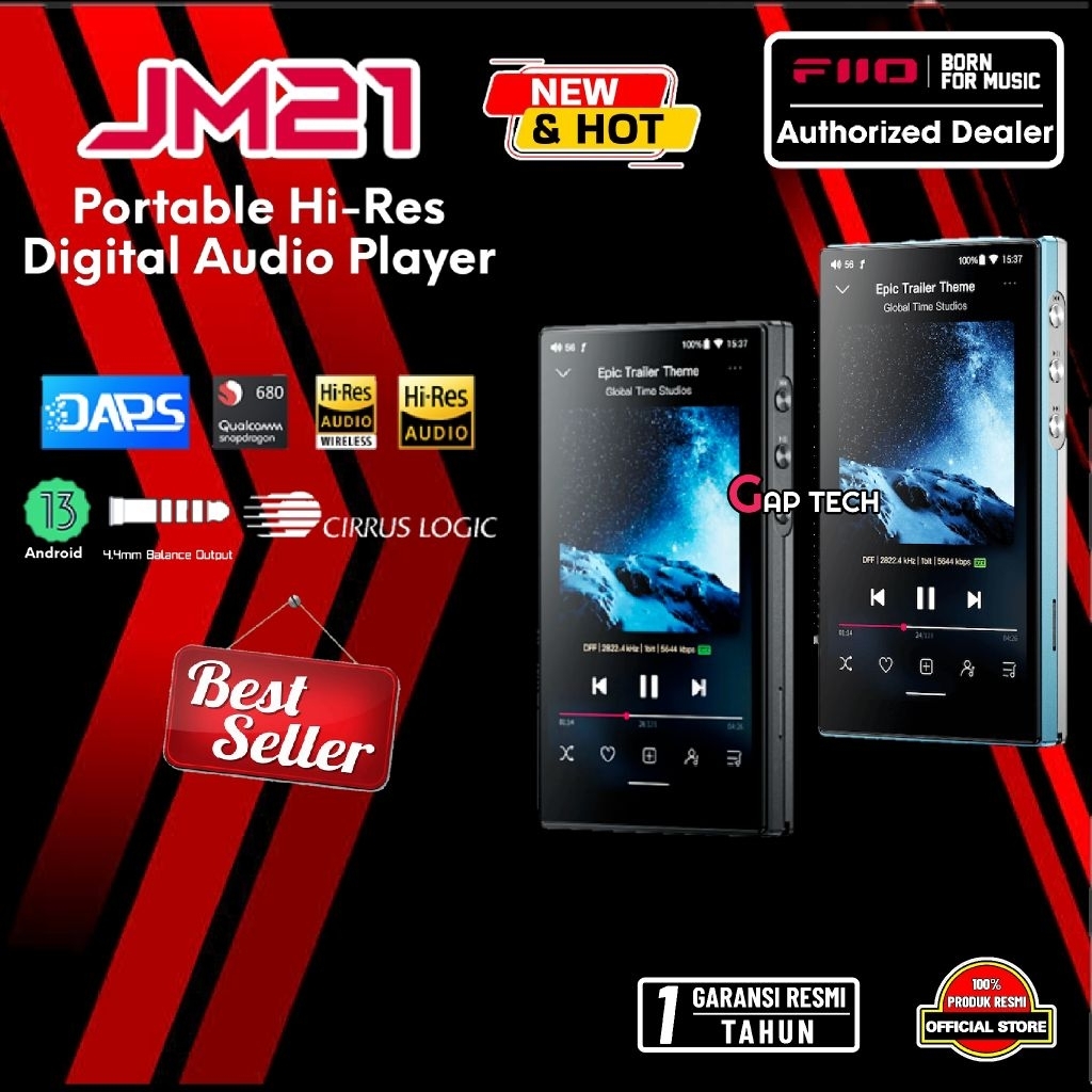 Jual FiiO JM21 / JM 21 / JM-21 Dual CS43198 Portable Hi-Res Lossless ...