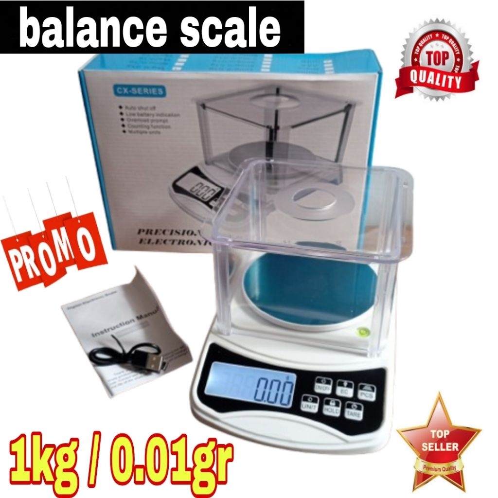 Jual timbangan digital 1000gr 1kg 0.01g timbangan analitik lab ...
