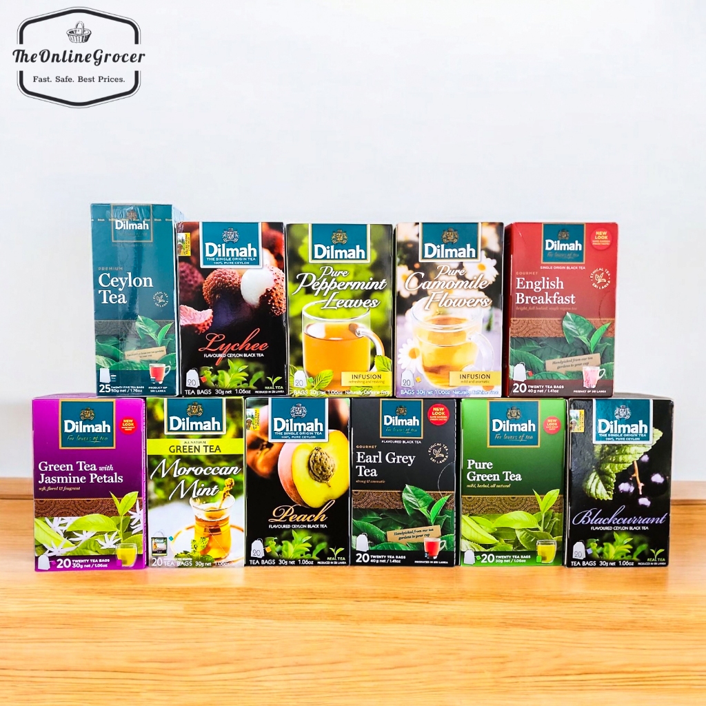 Jual Dilmah Tea – Aneka Rasa Teh Celup Premium (20–25 kantong per kotak ...