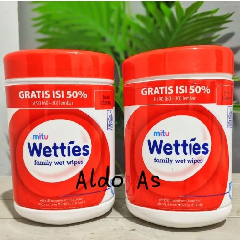 Jual MITU Wetties Tisu Antiseptic / Tissue Basah Antiseptik - Anti ...