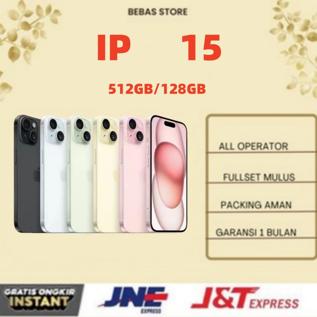 Jual IPHONE 15 15PLUS 512GB 256GB 128GB NO MULUS Bekas FULLSET Second ...