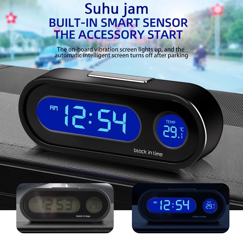 Jual Termometer jam digital LED kecil jam digital meja jam digital ...