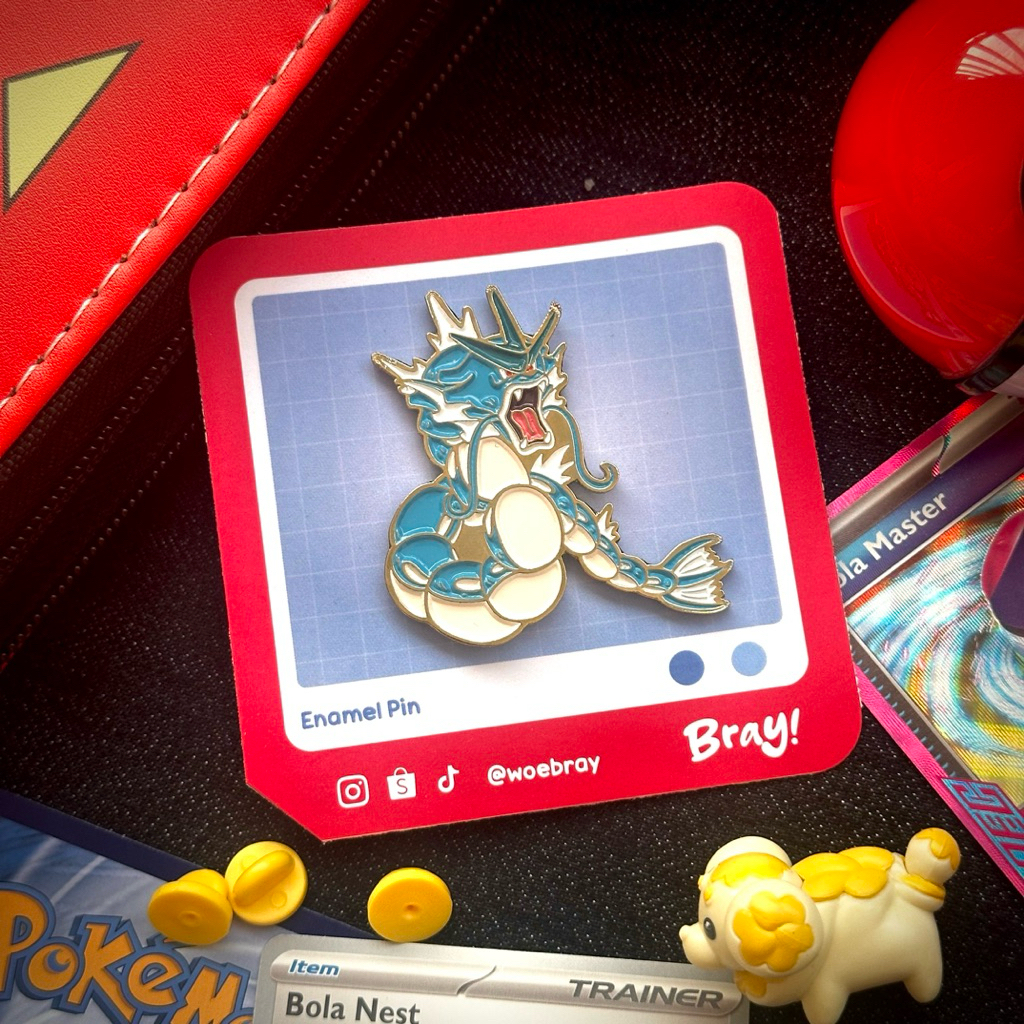 Jual ENAMEL PIN POKEMON by WoeBray | GYARADOS CHARIZARD GARCHOMP ...