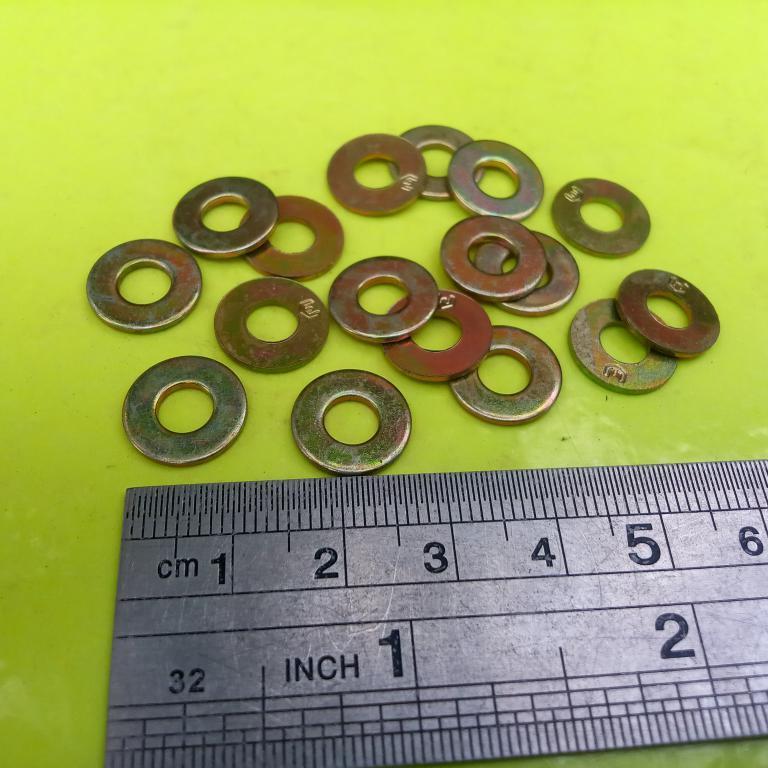 Jual RING PLAT M5 KUNING / RING BAUT KUNCI 8 / RING PLAT KUNING M5 ...