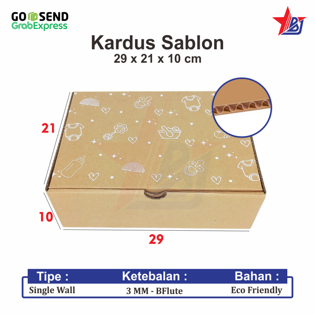 Jual GIFT BOX Kardus Custom Free Sablon Kado Hampers Baby Born Gift ...