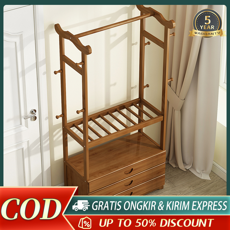 Jual Lemari Baju Minimalis Modular - Kombinasi Pintu Terbuka + Laci ...