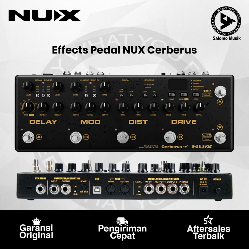 Jual Multi Efek Gitar Nux Cerberus Integrated Effect & Controller ...