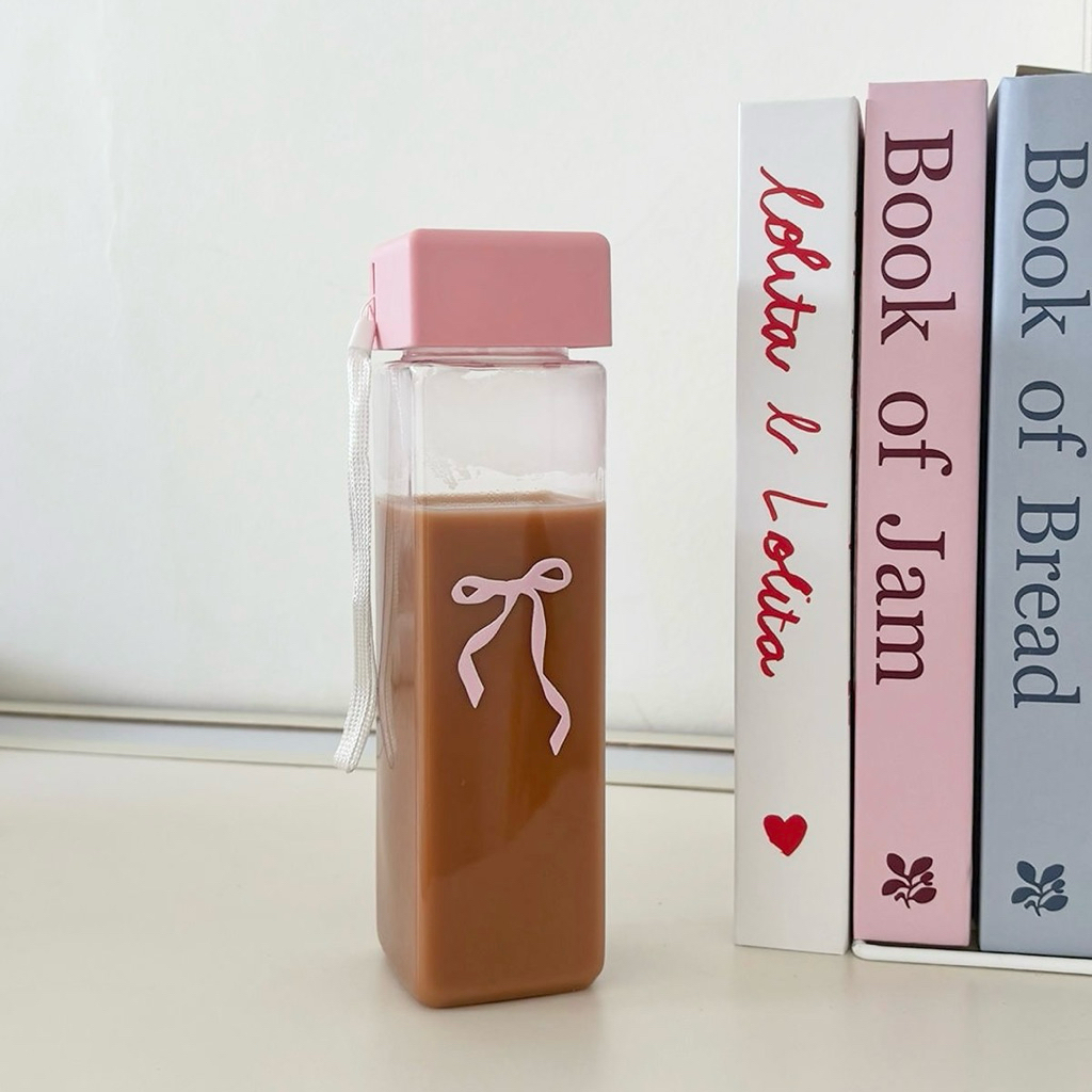 Jual Mocorie - Jellyne Coquette Plastic Water Bottle / Pink Ribbon ...