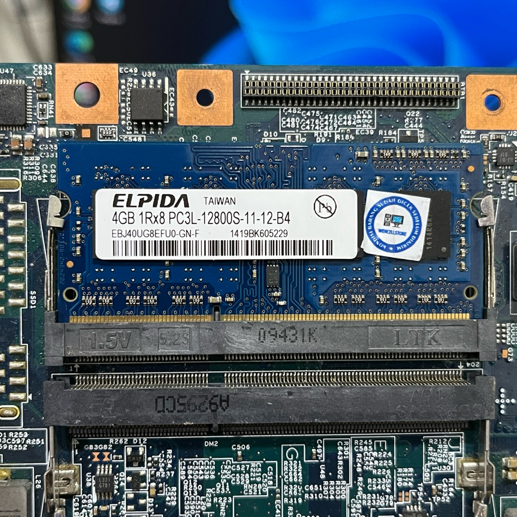 Jual RAM LAPTOP ELPIDA 4GB 1Rx8 PC3L-12800S DDR3L | Shopee Indonesia